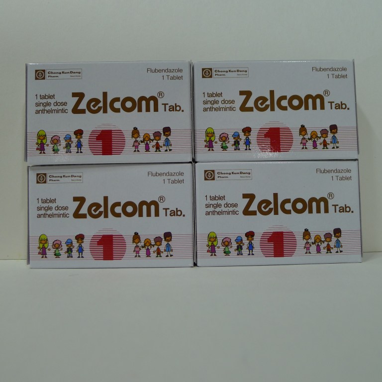 Zelcom Tab. Anthelmintic 500mg 4 Tablets (4Boxes) Standard Shipping ...